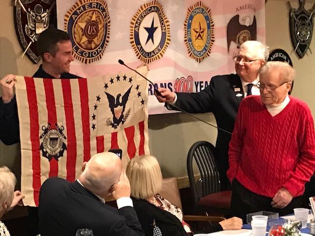WWII Coast Guard veteran presents USS Machias flag to Grand Haven U.S ...